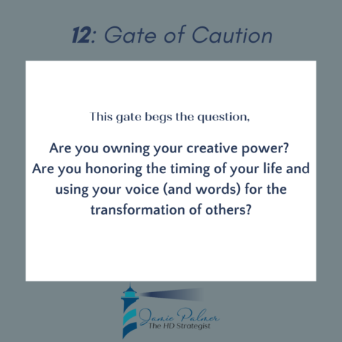 Human Design Transits - Gate 12 - The Gate of Caution - Standstill ...