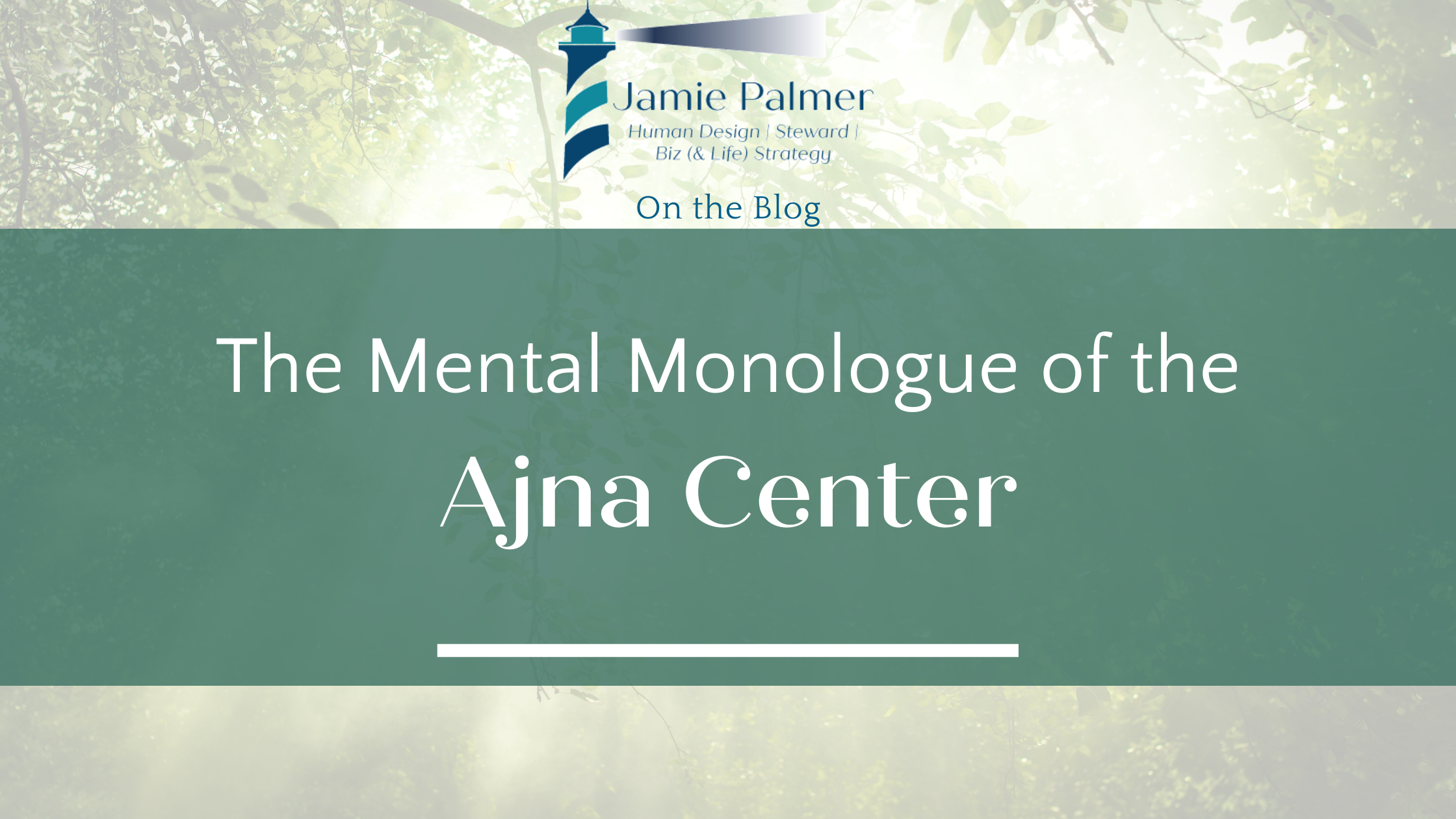 Human Design Ajna Center - What is the Ajna Center?